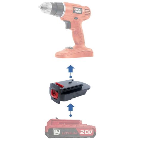 Porter Cable 20v Battery Adapter To Black And Decker 18v Power Tools