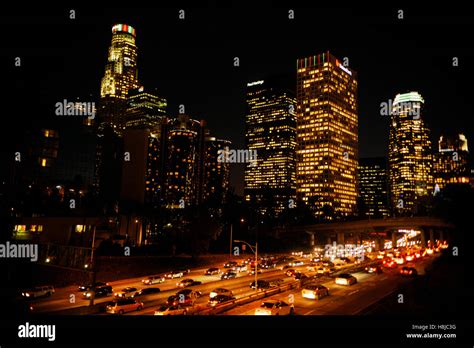 Los Angeles At Night Lights