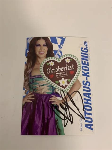 Autogrammkarte Von Micaela Sch Fer Erotik Venus Tv Eur Picclick De