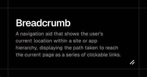 Breadcrumb
