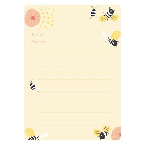 Premium Vector Cute Notepad Paper