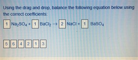 Solved Using The Drag And Drop Balance The Following