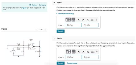 solved review constants part a the op amp in the circuit in