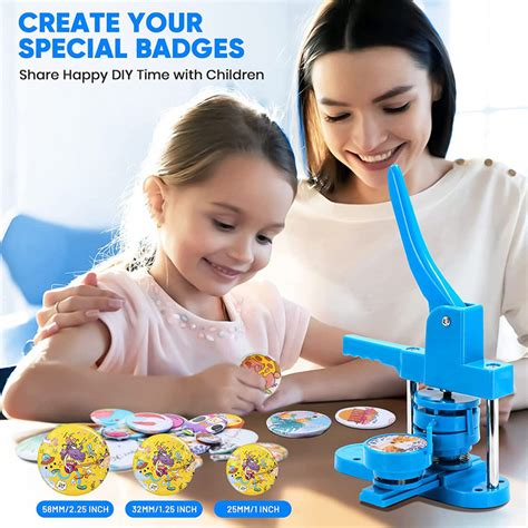 Badu Bg Машина за създаване на копчета за значки 25 32 58mm Комплект