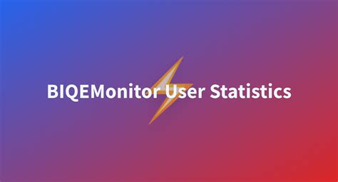 Biqemonitor User Statistics A Hugging Face Space By Worldiety