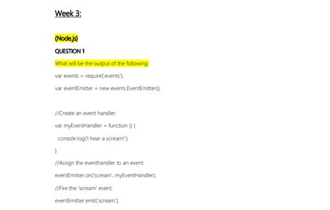solved week 3 node js question 1 what will be the output