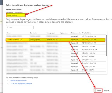 Ax D365fo Install Quality Update In A Sandbox Or Production