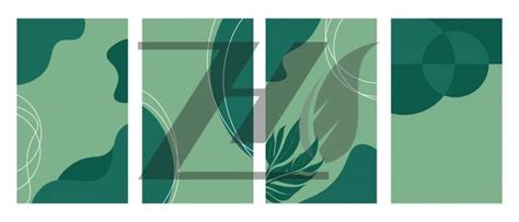 دانلود وکتور مجموعه پس‌ زمینه انتزاعی تم سبز دانلود رایگان فایل لایه باز، Psd، وکتور، لوگو و موکاپ