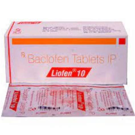 Liofen 10 Mg Tablet Packaging Size 1 X8 At Rs 240 Stripe In Amravati Id 25269506012
