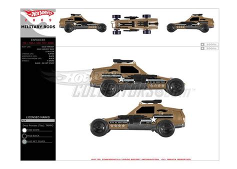 Hot Wheels 2009 Municipals Military Rods