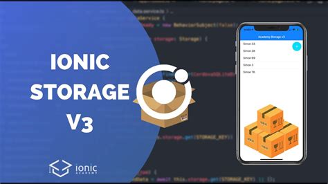 how to use ionic storage v3 with ionic angular youtube