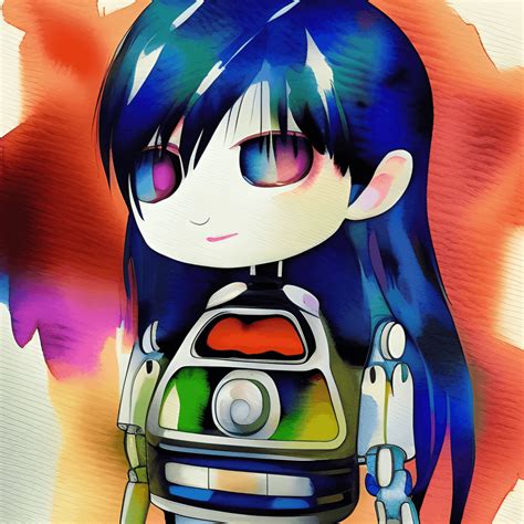 Chibi Robot Art · Creative Fabrica