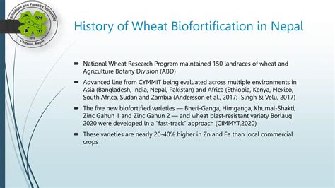 Wheat Biofortification Credit Seminar Pk Pptx