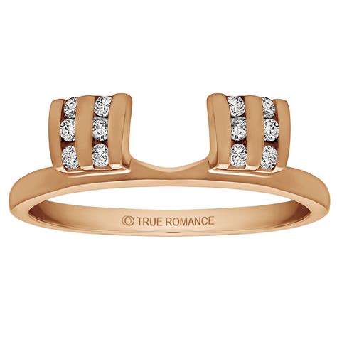 14k White Gold Solitaire Ring Wrap Enhancer Rw131 B