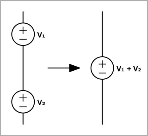Circuit Analysis Combining Two Ideal Voltage Sources With An