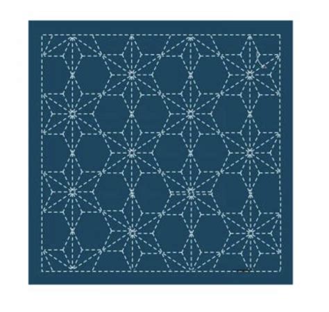 Shippo Tsunagi Sashiko Sampler White — The Craft Table