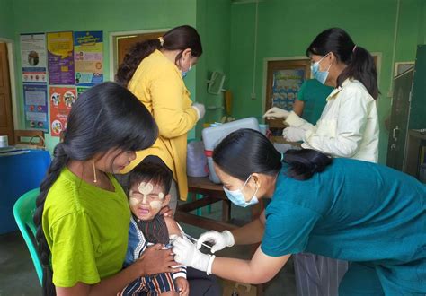 မင်းလှမြို့၌ မွေးစမှ အသက်တစ်နှစ်ခွဲအထိ ကလေးငယ်များနှင့် ကိုယ်ဝန်‌ဆောင