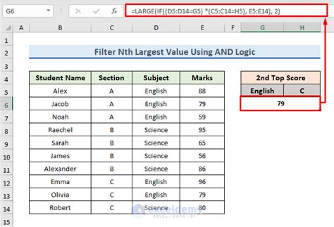 How To Use Excel Large Function With Criteria 4 Suitable Ways