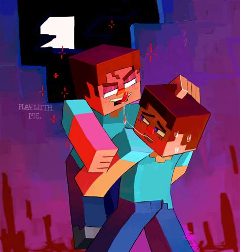 Herobrine X Steve By Stevebriney On Deviantart