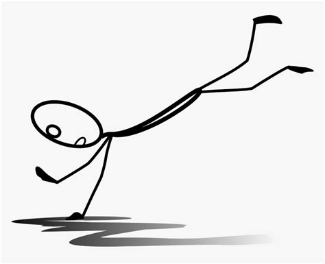 Falling Tripping Stickman Free Photo Stick Figure Falling Hd Png