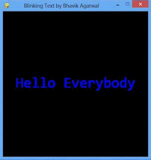 Rgb Flashing Text In Pygame