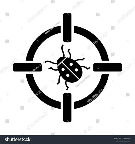 Bug Target Icon Vector Graphics Stock Vector Royalty Free 2334975333 Shutterstock