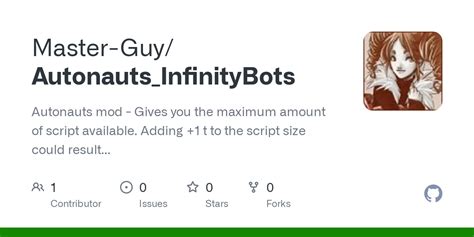 Github Master Guy Autonauts Infinitybots Autonauts Mod Gives You The Maximum Amount Of