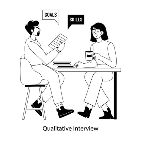 Trendy Qualitative Interview 45353349 Vector Art At Vecteezy