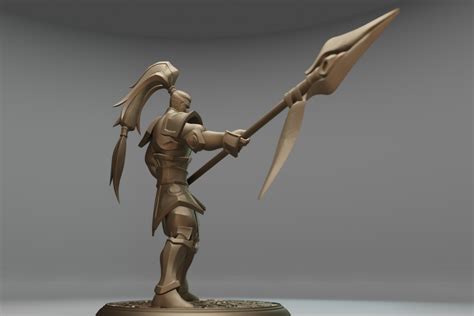 Free Stl File Xin Zhao League Of Legends 🎮・3d Printer Design To Download・cults