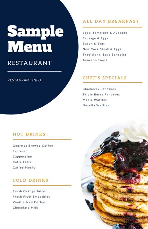 Design An Eye Catching Menu By Laebak Fiverr