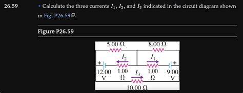 Solved Calculate The Three Currents I1i2 And I3
