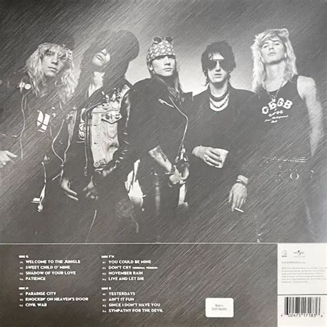 Guns N Roses Greatest Hits Redblack Splatter Vinyl 2lp