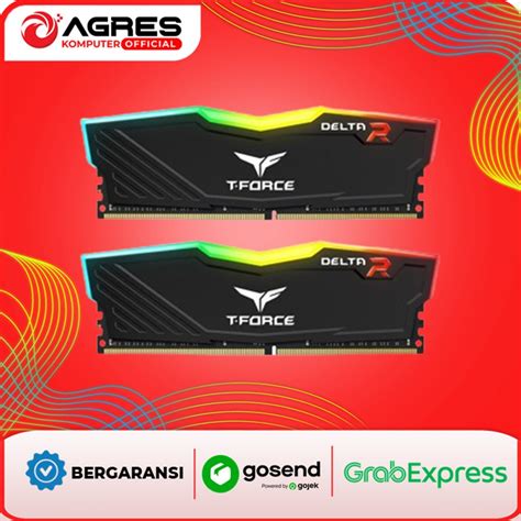 Jual TEAM T FORCE DELTA RAM LONGDIMM DDR4 16GB 8GBX2 3600MHZ RGB BLACK Shopee Indonesia