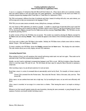 Fillable Online Creating Applications Using Excel Fax Email Print PdfFiller