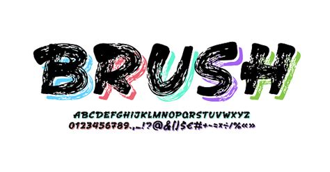 레터링 글꼴 질감이 있는 그런 지 알파벳 만화 스타일의 손으로 그린 서체 벡터 일러스트레이션 10eps 0명에 대한 스톡 벡터