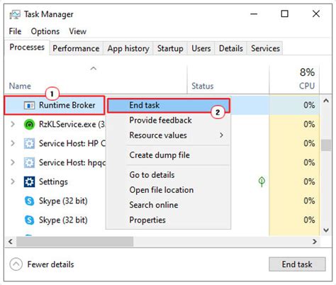 Fixing RuntimeBroker Exe High CPU Usage