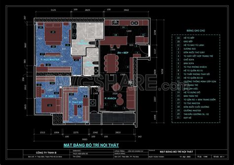 SketchUp Layout Drawing For The Interior Design And Construction Of A Two Bedroom Condominium