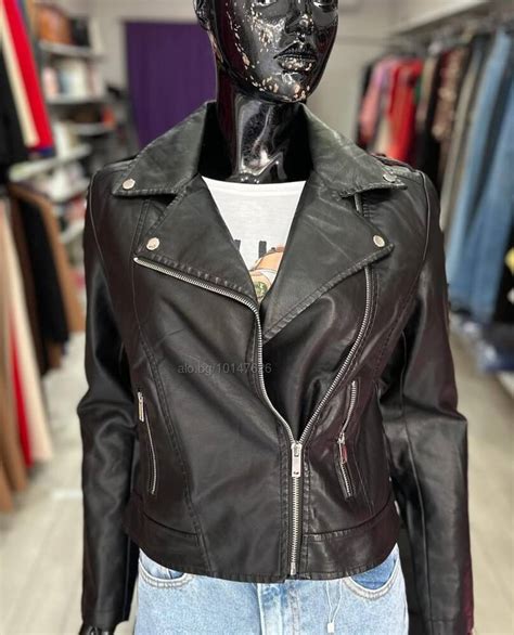 Кожено яке S M Яке Дамско Облекло София 🖤 Стилно кожено дамско яке 🖤 ️ Налични раз