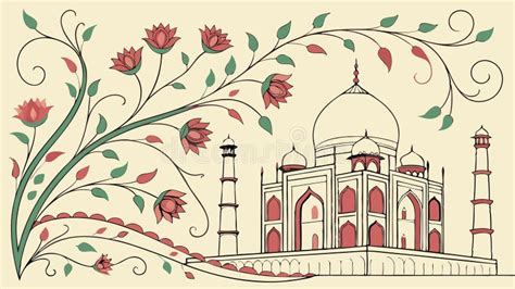 Islamic Arch Design Ornate Architectural Detail Vector Design Generative Ai Stock Vector