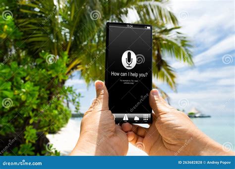 Person Using Voice Recognition Function Stock Photo Image Of Caucasian Female