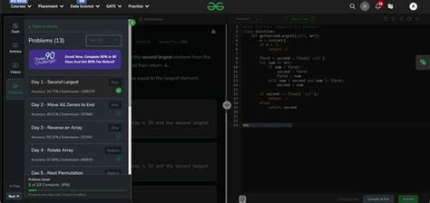 gfg160 geeksforgeeks gfg160 geekstreak2025 problemsolving… ayush