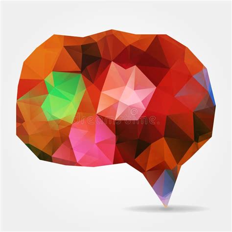 Abstract Purple Speech Bubble Triangular Polygons Stock Illustrations 11 Abstract Purple