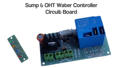 Automatic Water Level Controller Circuit With Dry Run Protection For Sump And Overhead Tank