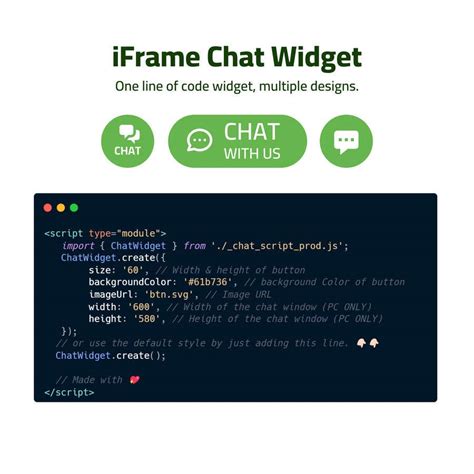 Basic Chat Widget IFrame Fix Freelancer
