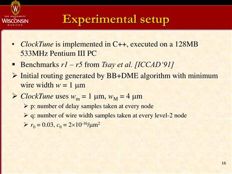Ppt ε Optimal Minimum Delayarea Zero Skew Clock Tree Wire Sizing In