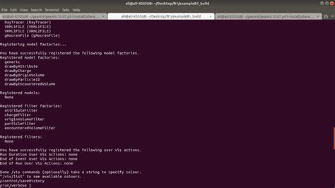 Error Code Trying To Run My First Example On Linux Getting Started Geant Forum
