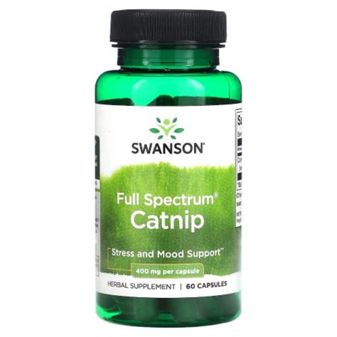 Swanson Full Spectrum Catnip 400 Mg 60 Capsules 60 Count Frys