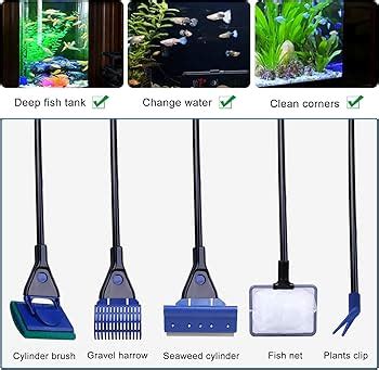 Sifone Per Acquario Pompa Svuota Acquario Kit Pulizia Acquario 5 In 1