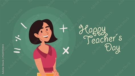 Happy Teachers Day Lettering With Female Teacher Stock Video Adobe Stock Happy Teachers Day Lettering With Female Teacher Stock Video Adobe Stock