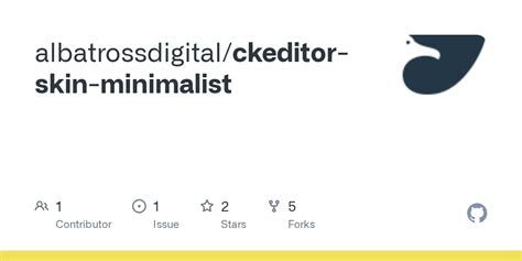 GitHub Albatrossdigital Ckeditor Skin Minimalist